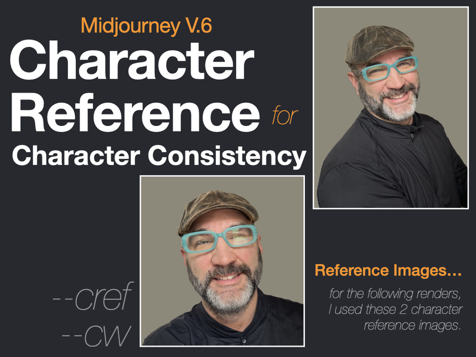 Midjourney V.6 introduced --cref for Character Consistency Midjourney V.6 introduced --cref for Character Consistency
