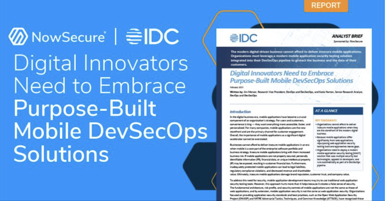Just To It: Mobile DevSecOps Just To It: Mobile DevSecOps