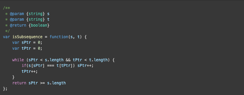 LeetCode 75 #11 - Is Subsequence LeetCode 75 #11 - Is Subsequence