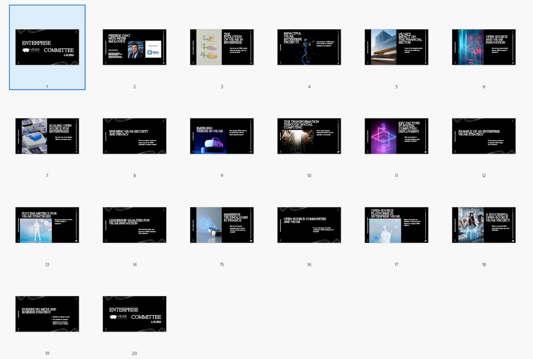 Exploring the Intersection of VR/AR and Enterprise Innovation: A ... Exploring the Intersection of VR/AR and Enterprise Innovation: A ...