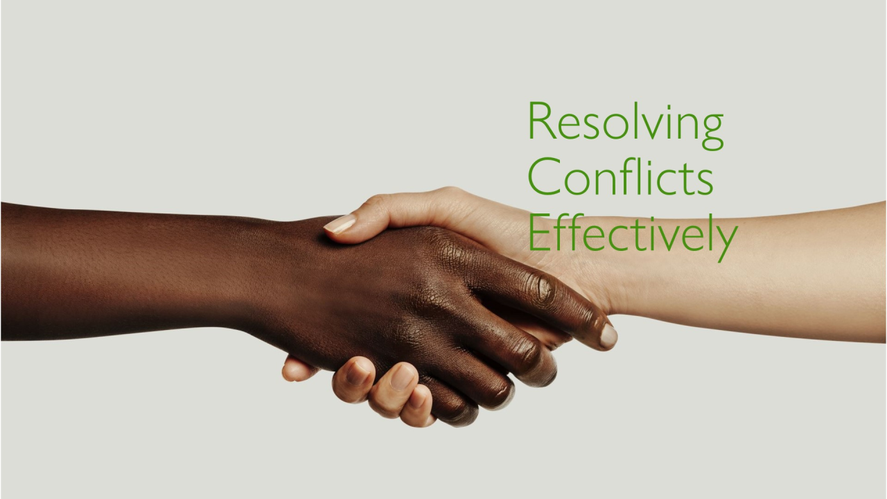 Techniques for effective conflict resolution Techniques for effective conflict resolution