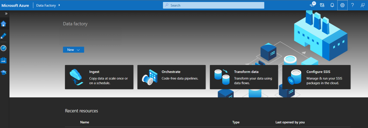Azure Data Factory Studio Dark Mode (Preview) Azure Data Factory Studio Dark Mode (Preview)