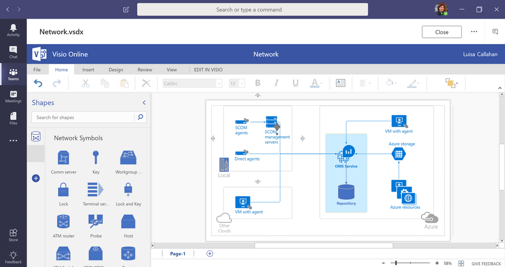 Bring your diagrams to life in Microsoft Teams with the new Visio app! Bring your diagrams to life in Microsoft Teams with the new Visio app!
