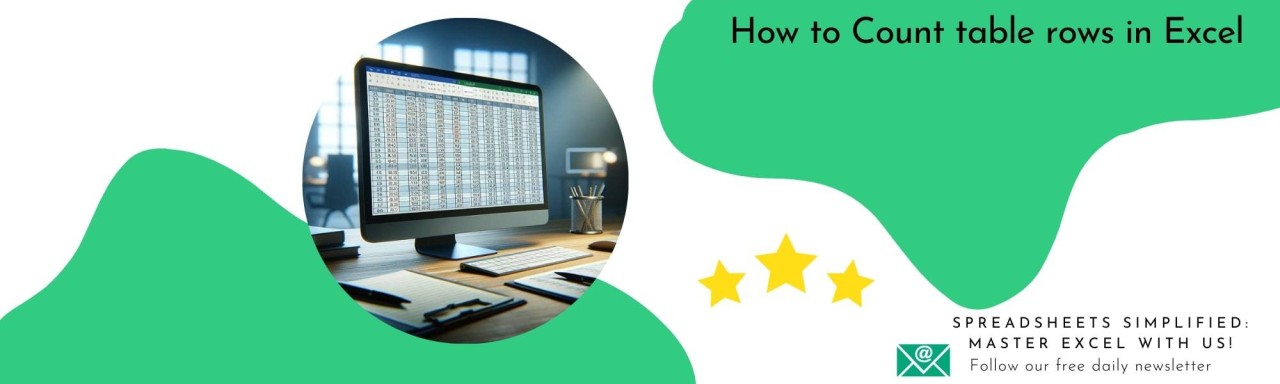 How to Count table rows in Excel How to Count table rows in Excel