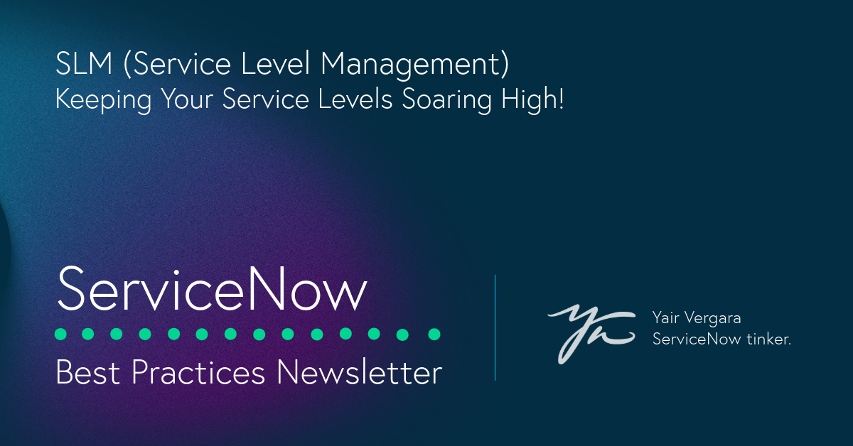 SLM (Service Level Management) in ServiceNow SLM (Service Level Management) in ServiceNow