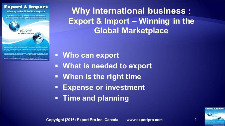 Why SMEs must go global. Why SMEs must go global.