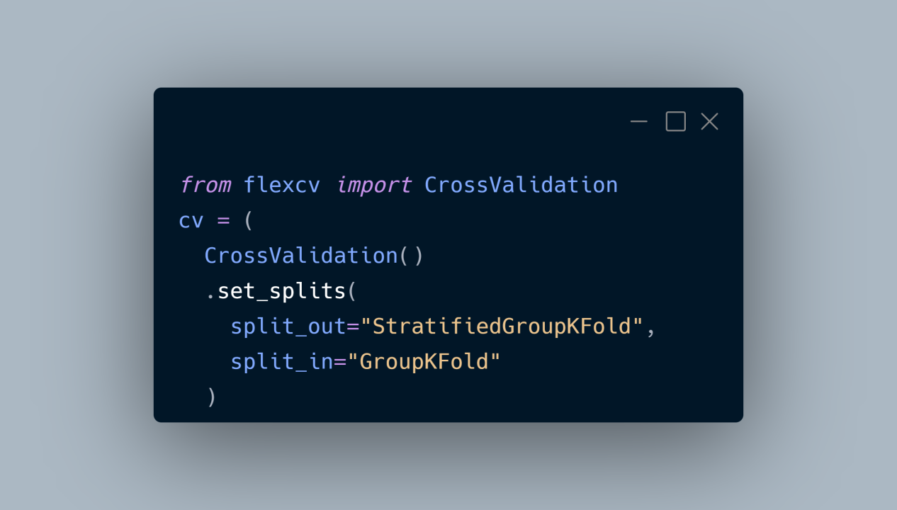 flexcv: simplifying nested cross validation flexcv: simplifying nested cross validation