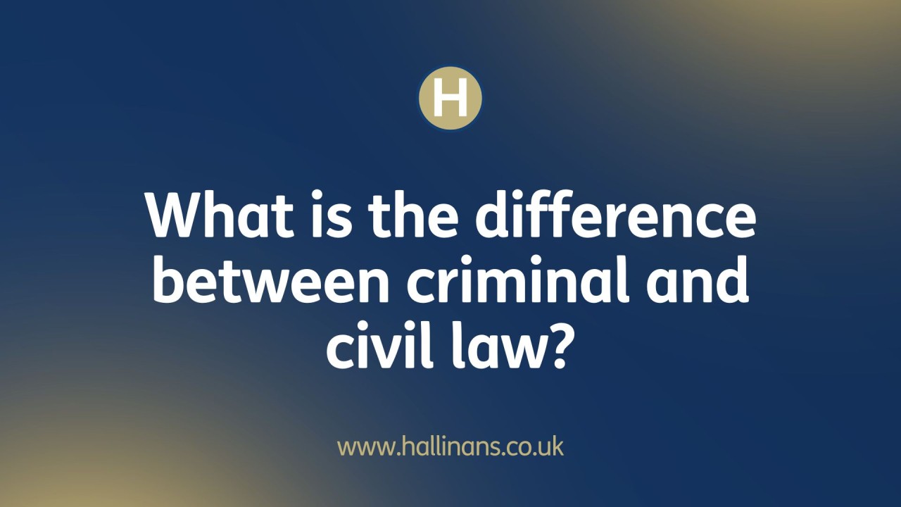 What is the difference between criminal and civil law? What is the difference between criminal and civil law?