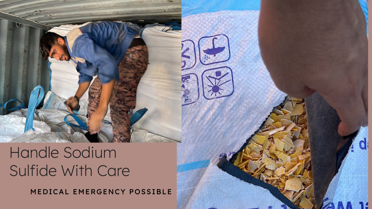 Sodium sulfide should only be handled by trained professionals in ... Sodium sulfide should only be handled by trained professionals in ...