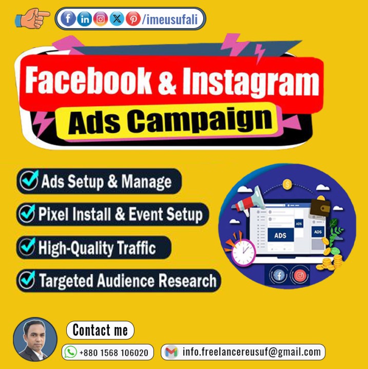 I will Setup, Manage, and Optimize your Facebook Ads, and Instagram Ads ... I will Setup, Manage, and Optimize your Facebook Ads, and Instagram Ads ...