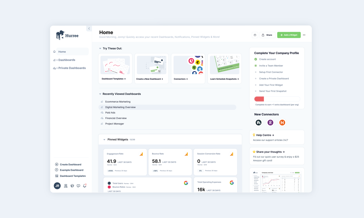 Product Update: Homepage, PDF Exports, Dark Mode, Example Connector & More! Product Update: Homepage, PDF Exports, Dark Mode, Example Connector & More!