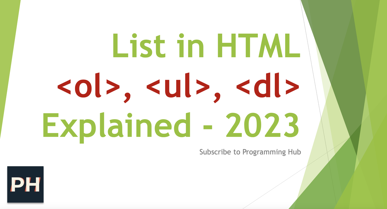 How to Create List in HTML | Ordered List | Unordered List | Definition ... How to Create List in HTML | Ordered List | Unordered List | Definition ...
