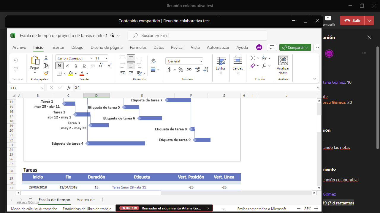 Separar el contenido de las reuniones de Teams en ventana emergente Separar el contenido de las reuniones de Teams en ventana emergente