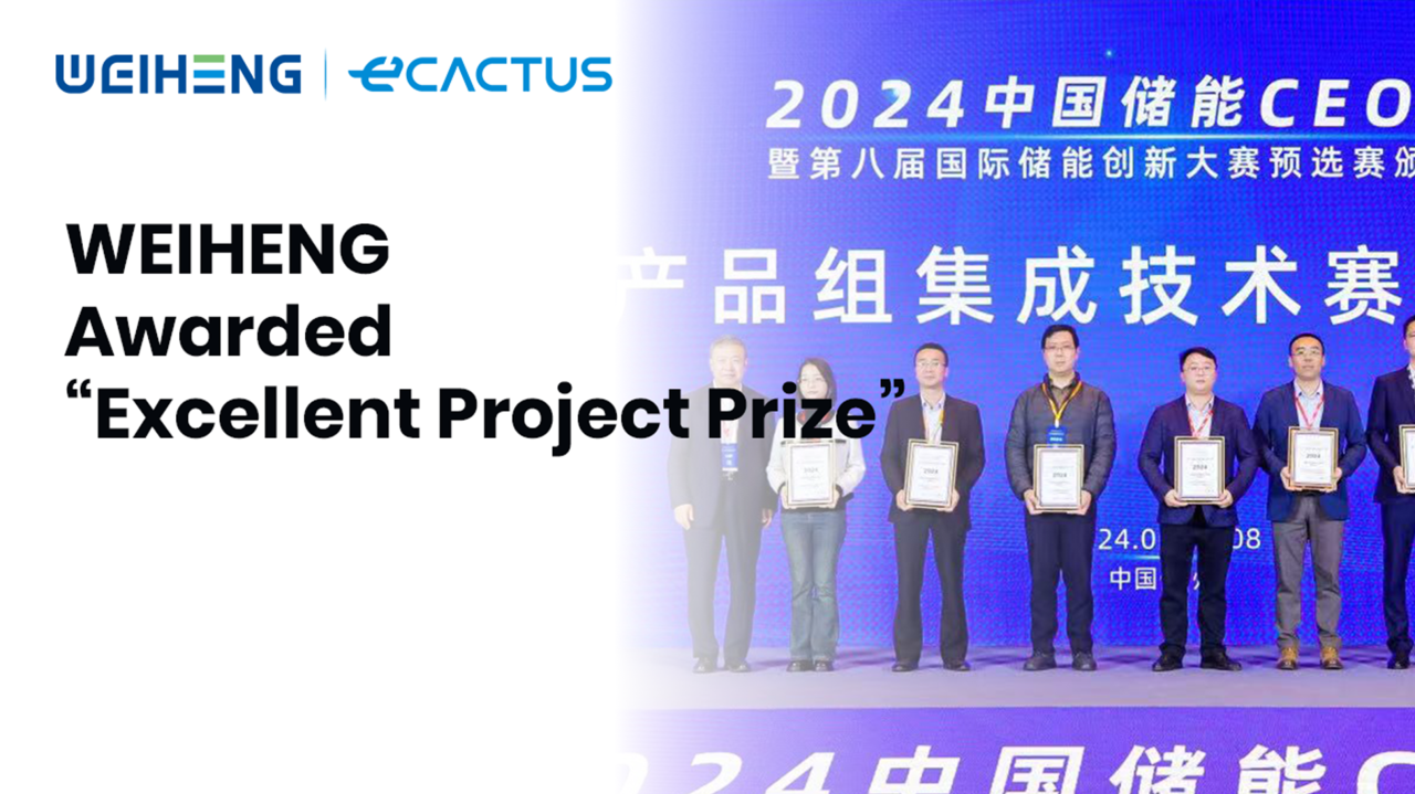 WEIHENG Awarded “Excellent Project Prize” WEIHENG Awarded “Excellent Project Prize”