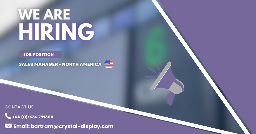 Sales Manager – North America Sales Manager – North America