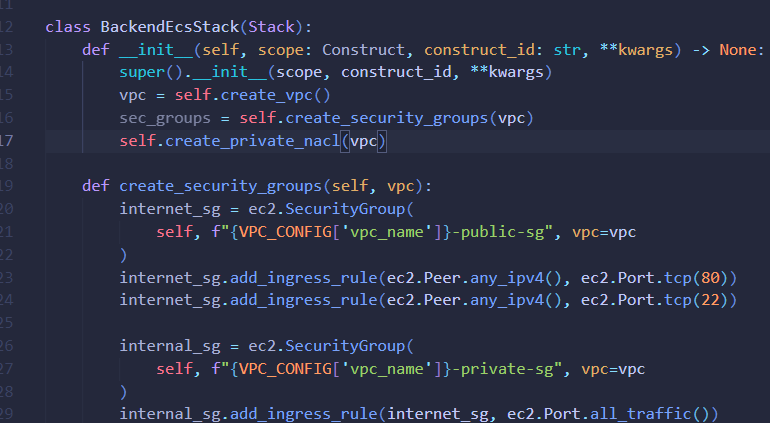 AWS CDK: VPC + NACLs + Security Groups AWS CDK: VPC + NACLs + Security Groups