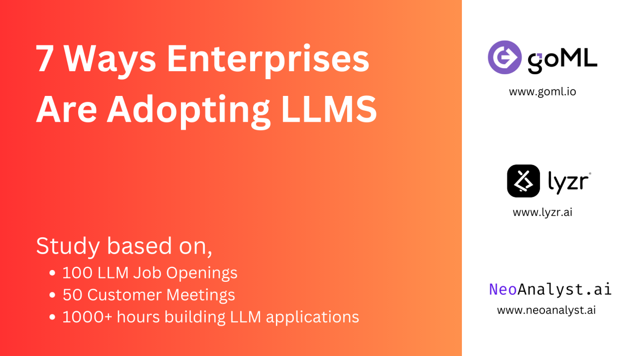 7 Ways Enterprises are Adopting LLMs 7 Ways Enterprises are Adopting LLMs