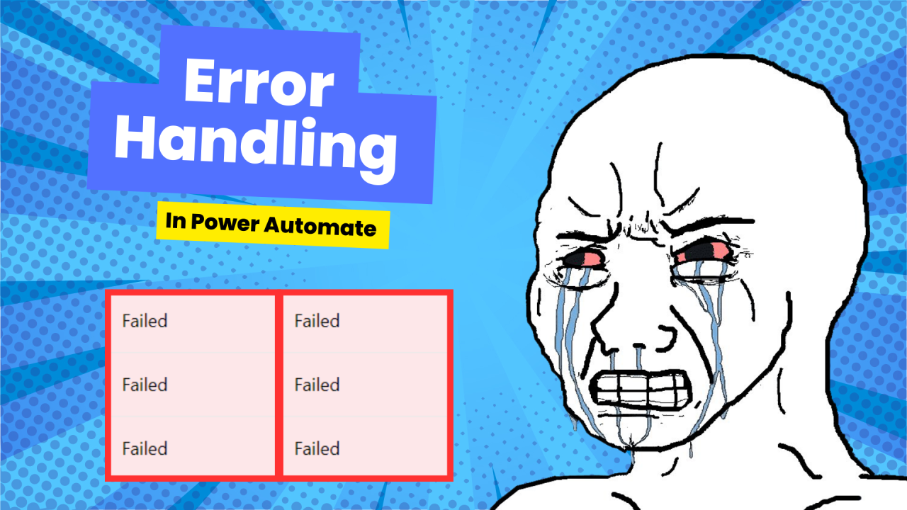 Try/Catch error handling in Power Automate Cloud Flows Try/Catch error handling in Power Automate Cloud Flows