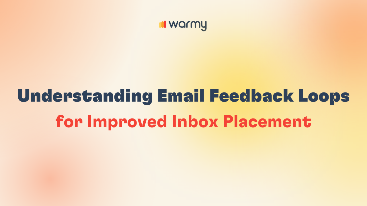 Understanding Email Feedback Loops for Improved Inbox Placement Understanding Email Feedback Loops for Improved Inbox Placement