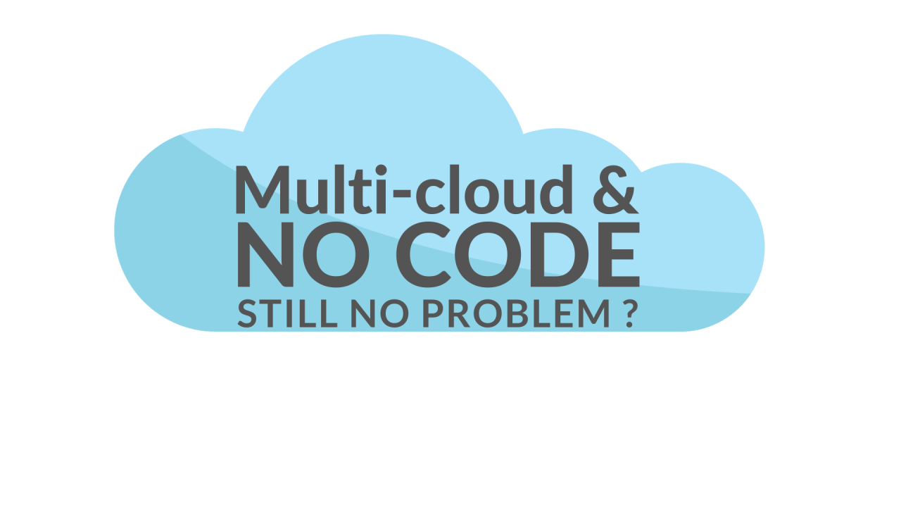 The multi-cloud no-code complexity The multi-cloud no-code complexity