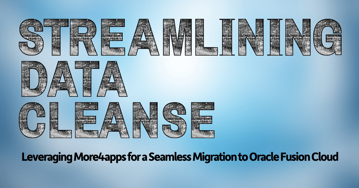 Streamlining Data Cleanse: Leveraging More4apps for a Seamless ... Streamlining Data Cleanse: Leveraging More4apps for a Seamless ...