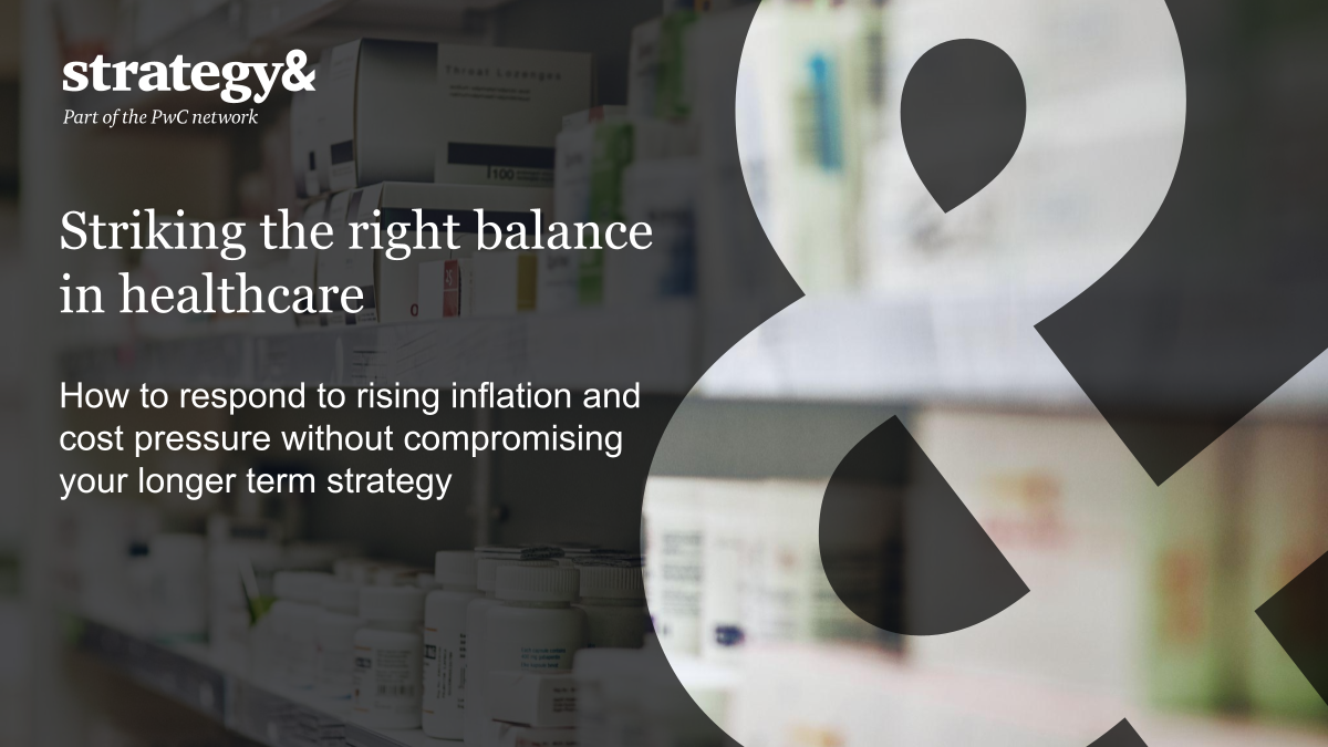 Striking the right balance in healthcare Striking the right balance in healthcare