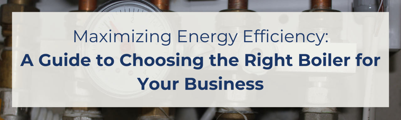 Maximizing Energy Efficiency: Choosing the Right Boiler Maximizing Energy Efficiency: Choosing the Right Boiler