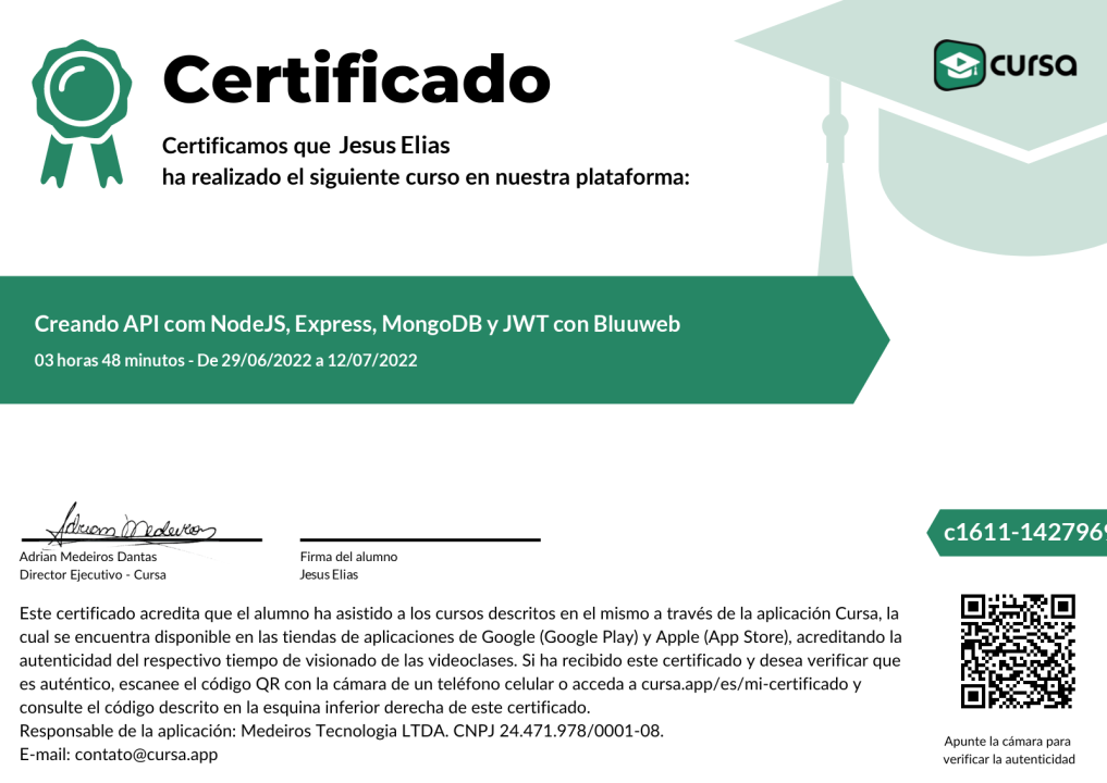 Creando API con NodeJS, Express, MongoDB y JWT Creando API con NodeJS, Express, MongoDB y JWT