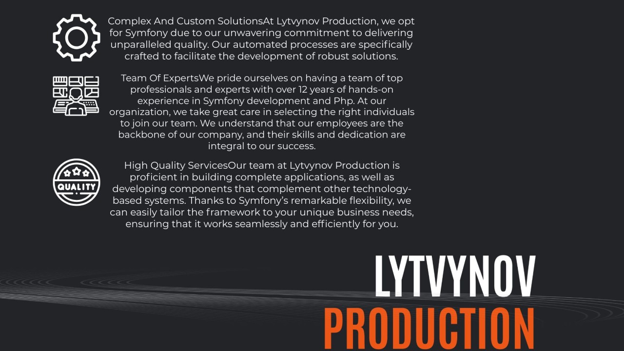 EXPERT SYMFONY DEVELOPMENT SERVICES TO POWER YOUR DIGITAL TRANSFORMATION EXPERT SYMFONY DEVELOPMENT SERVICES TO POWER YOUR DIGITAL TRANSFORMATION