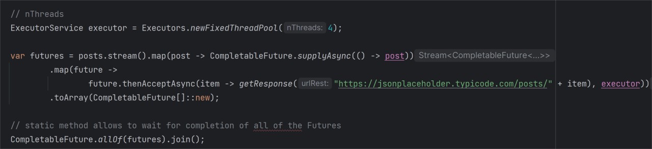 CompletableFuture and Parallel Stream CompletableFuture and Parallel Stream