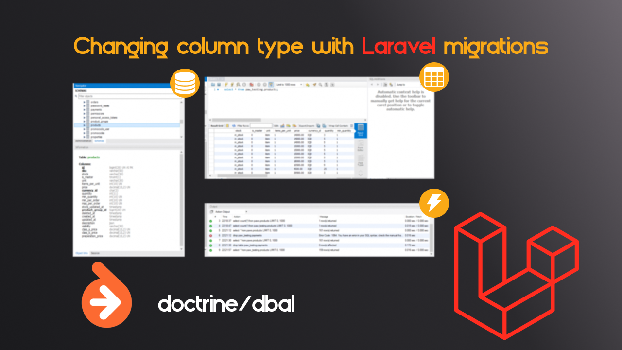 Changing column type with Laravel migrations without losing data Changing column type with Laravel migrations without losing data