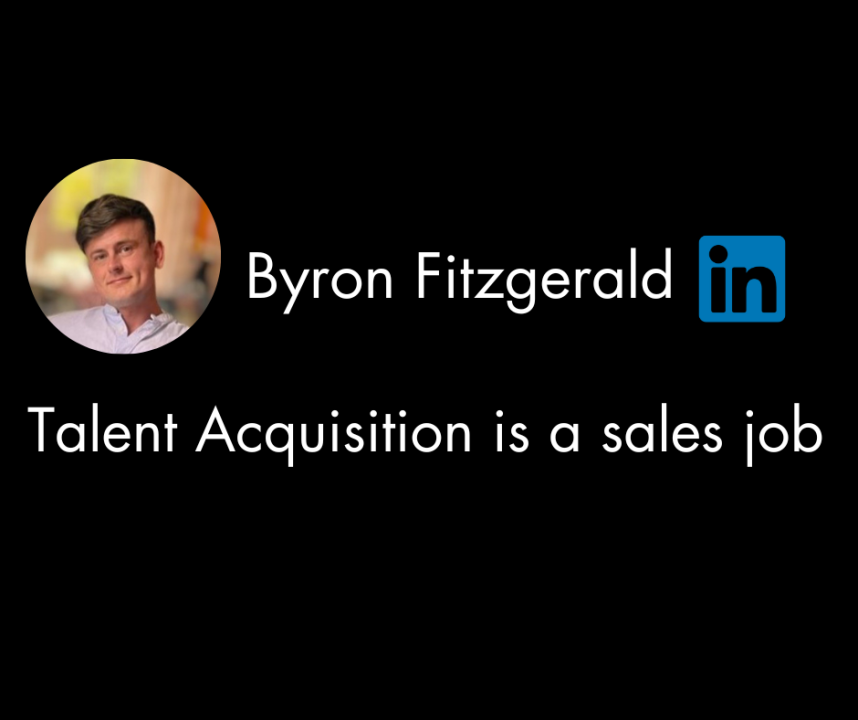 Unpopular opinion: Talent Acquisition is a sales job. Unpopular opinion: Talent Acquisition is a sales job.
