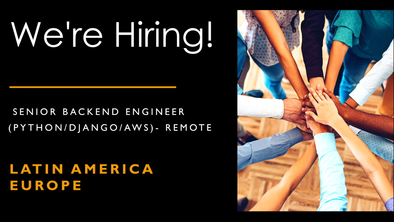 Senior Backend Engineer (Python/Django/AWS) Senior Backend Engineer (Python/Django/AWS)