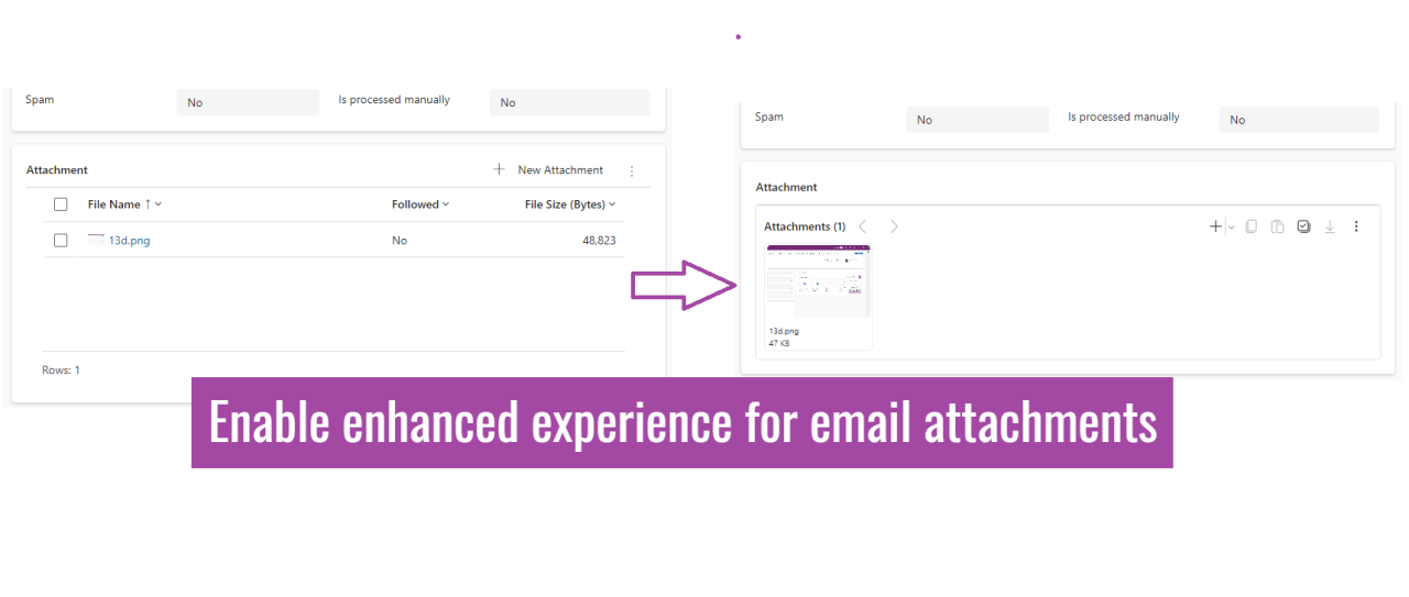 Enable enhanced experience for email attachments Enable enhanced experience for email attachments