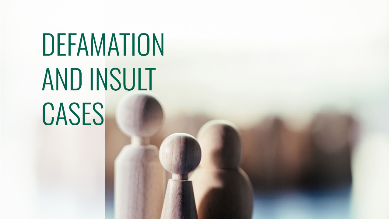Defamation and Insult Cases Under the New Civil Transactions System. Defamation and Insult Cases Under the New Civil Transactions System.