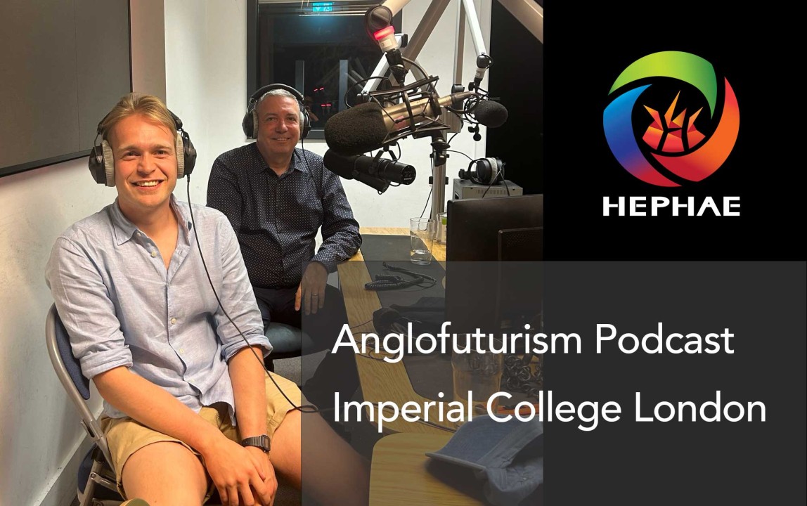 CTO, John recording a podcast for Anglofuturism CTO, John recording a podcast for Anglofuturism