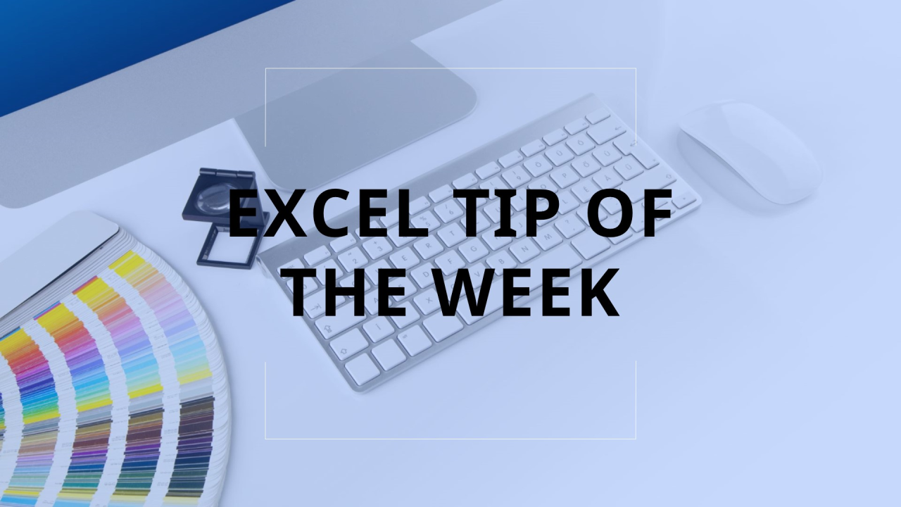 Fast Excel Tip Fast Excel Tip