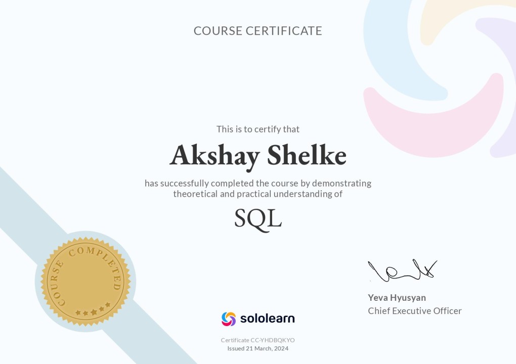 Leveling Up: Certified in SQL for Data Analysis and Strategy Leveling Up: Certified in SQL for Data Analysis and Strategy
