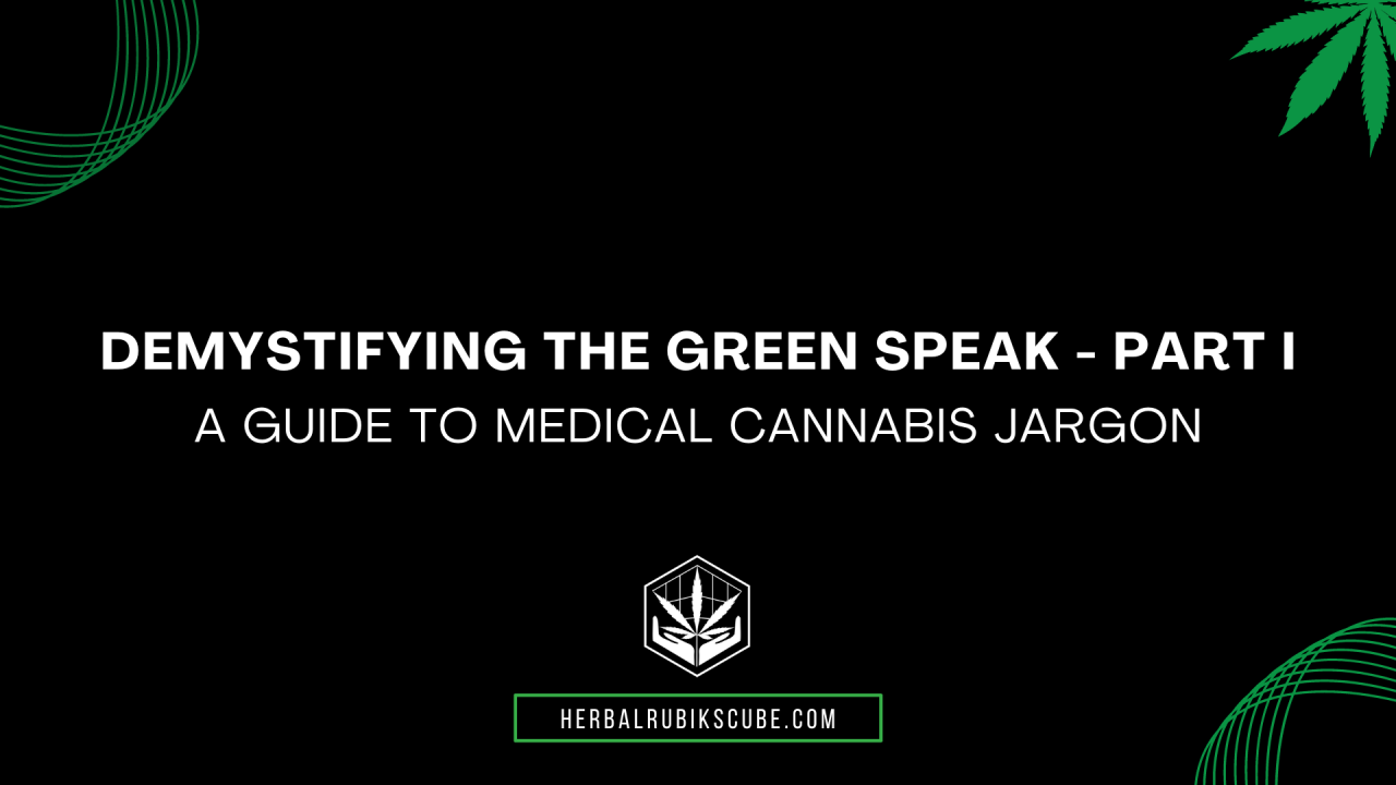 Demystifying the Green Speak - Part I: A Guide to Medical Cannabis Jargon Demystifying the Green Speak - Part I: A Guide to Medical Cannabis Jargon