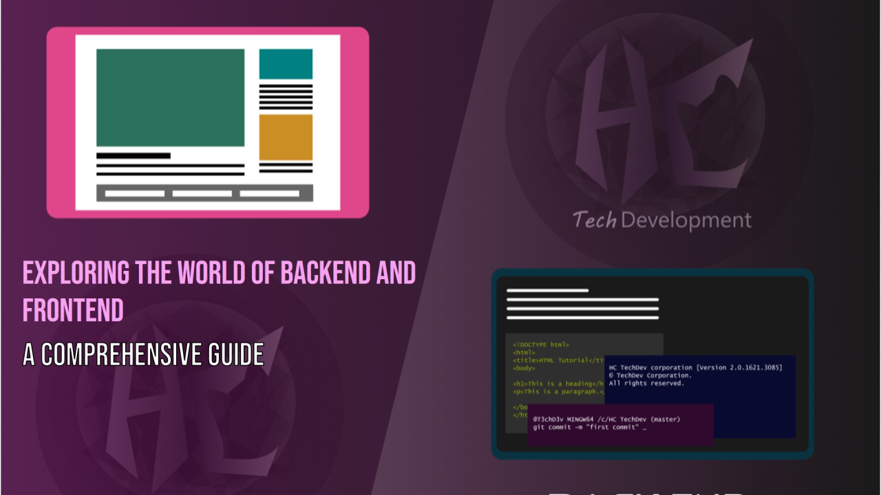Understanding Frontend and Backend in Technology Development Understanding Frontend and Backend in Technology Development
