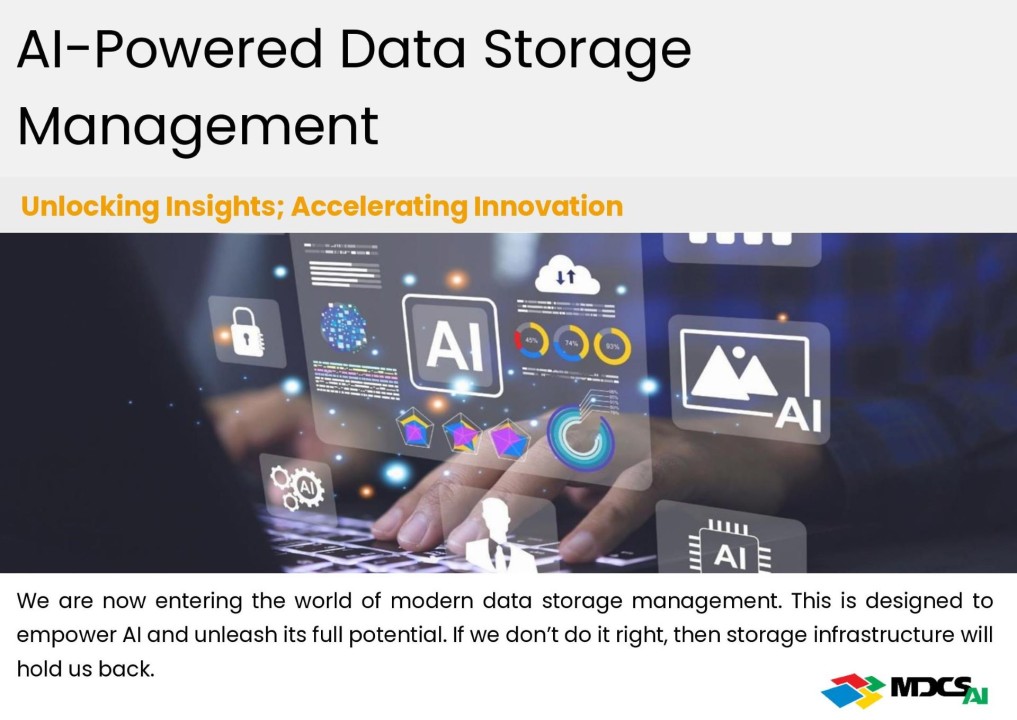 AI-Powered Data Storage Management: Unlocking Insights; Accelerating ... AI-Powered Data Storage Management: Unlocking Insights; Accelerating ...