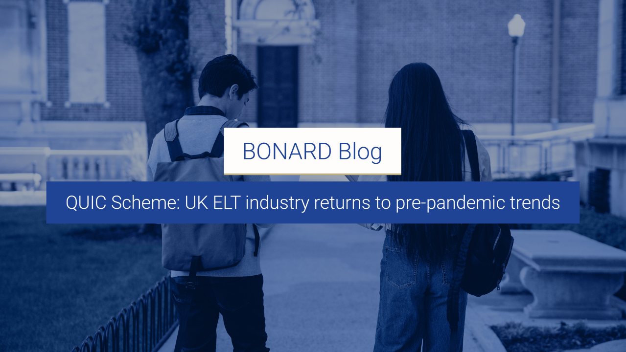 QUIC Scheme: UK ELT industry returns to pre-pandemic trends QUIC Scheme: UK ELT industry returns to pre-pandemic trends