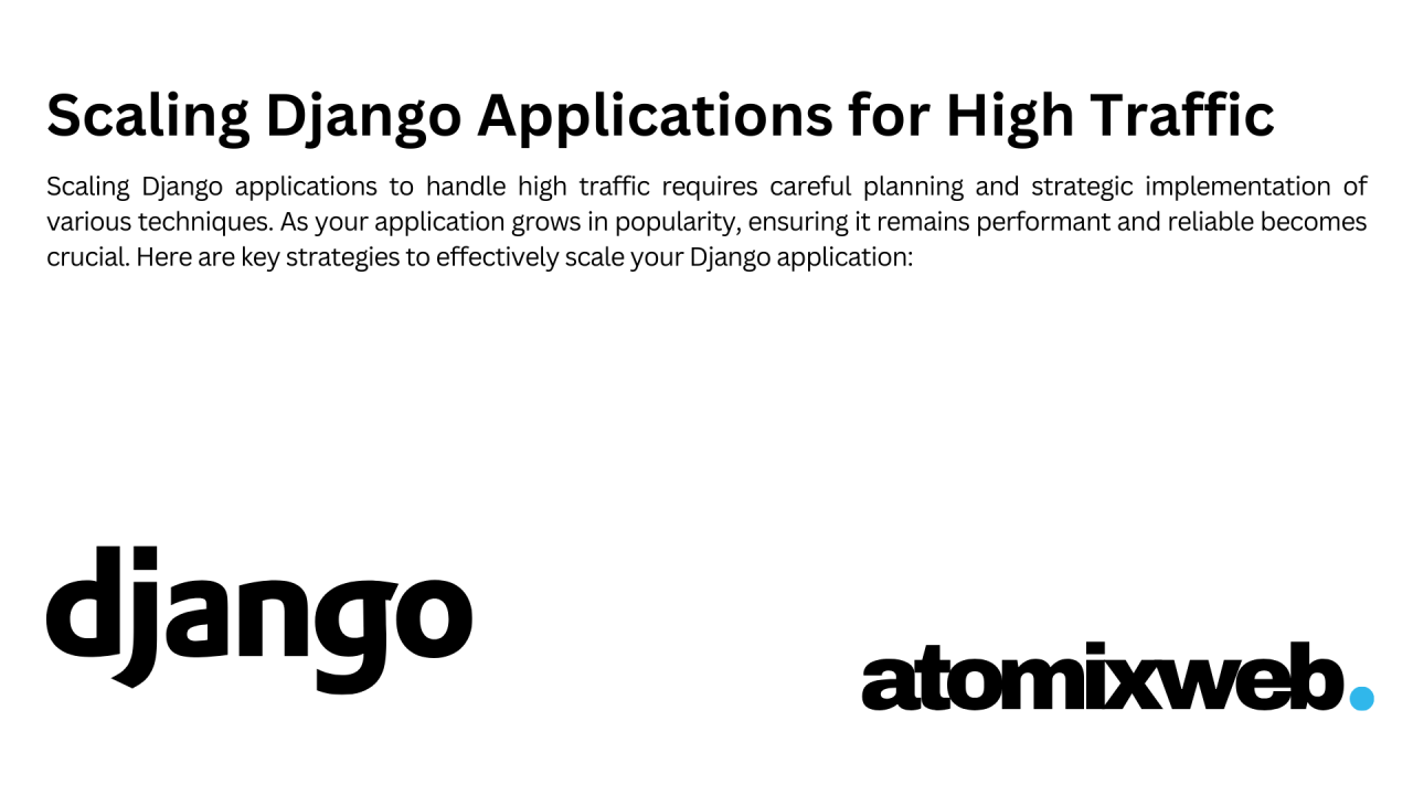 Scaling Django Applications for High Traffic Scaling Django Applications for High Traffic