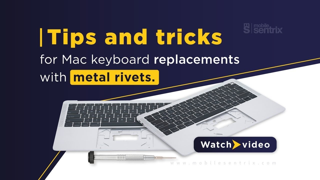 How to replace MacBook Keyboard on that has metal rivets? How to replace MacBook Keyboard on that has metal rivets?