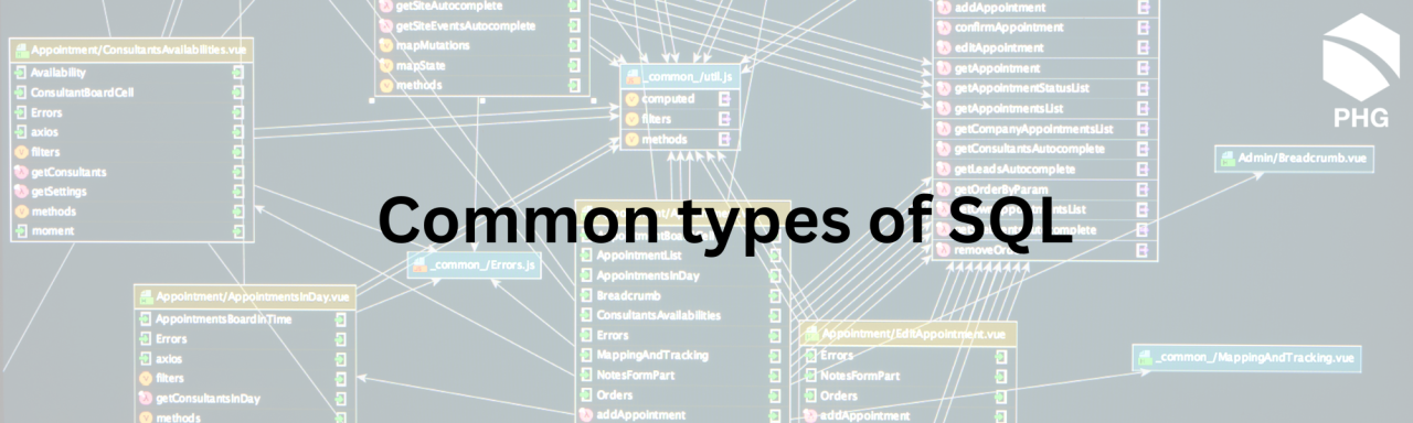 Common types of SQL Common types of SQL