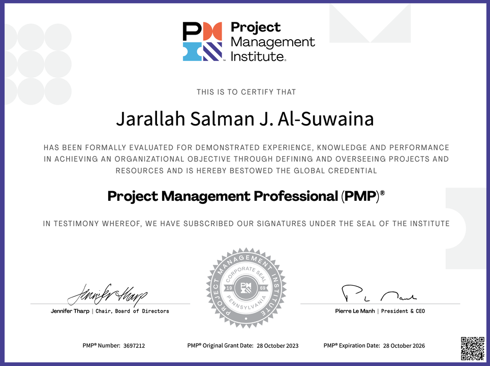 Project Management Professional (PMP)® certification Project Management Professional (PMP)® certification