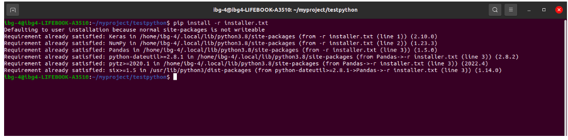Installing multiple packages in Python Installing multiple packages in Python