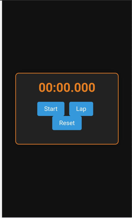 Stopwatch Web Application Stopwatch Web Application