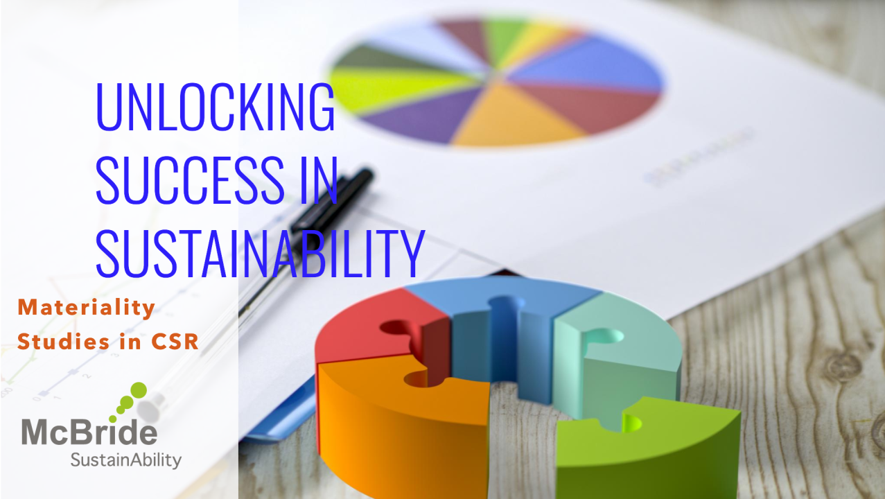 Unlocking Success: Materiality Studies in Sustainability and CSR Unlocking Success: Materiality Studies in Sustainability and CSR