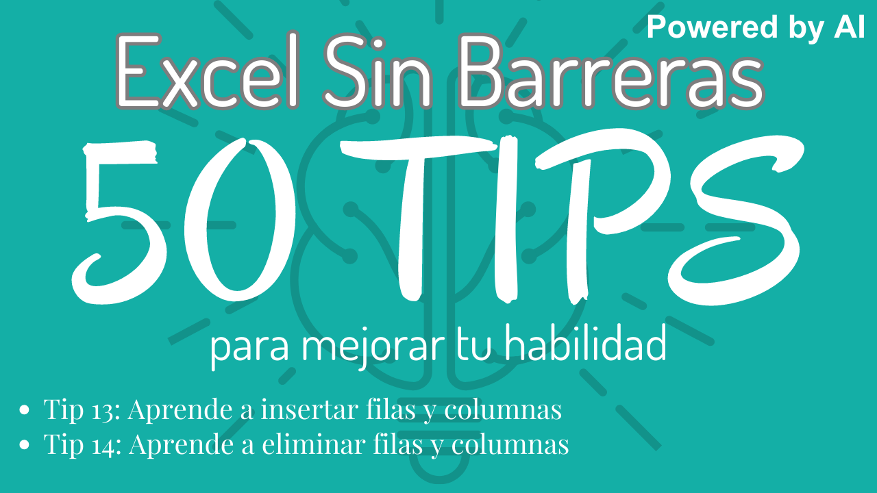Insertar y eliminar filas y columnas / Insert and delete rows and columns Insertar y eliminar filas y columnas / Insert and delete rows and columns